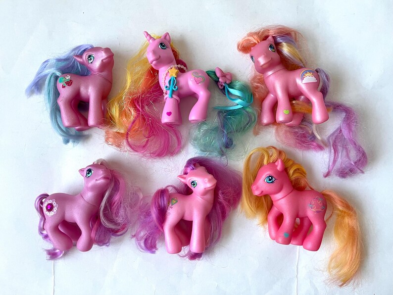 Vintage My Little Pony G3 Pink MLP Sweetberry Rarity Unicorn Rainbow ...