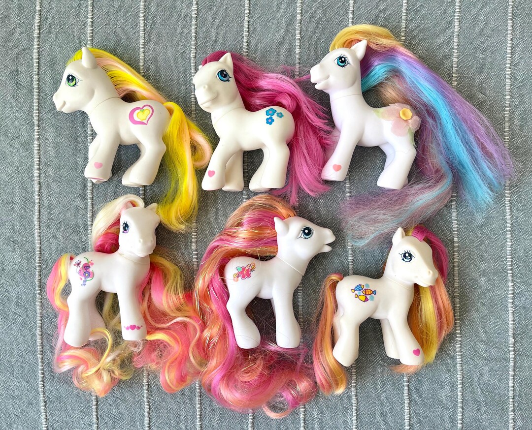 Vintage My Little Pony G3 White MLP Golden Delicious Blossomforth ...