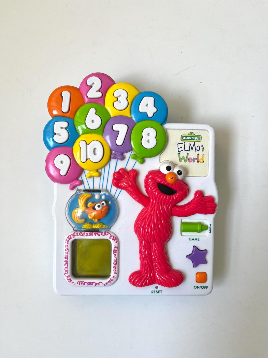 Vintage 2000 Sesame Street Elmos World Count & Pop Balloon Game ...