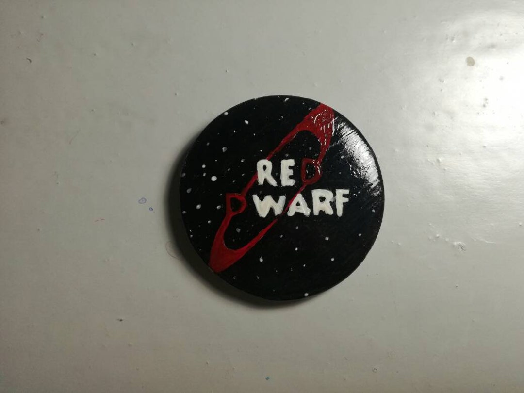 Hand Painted Red Dwarf Badge - Etsy