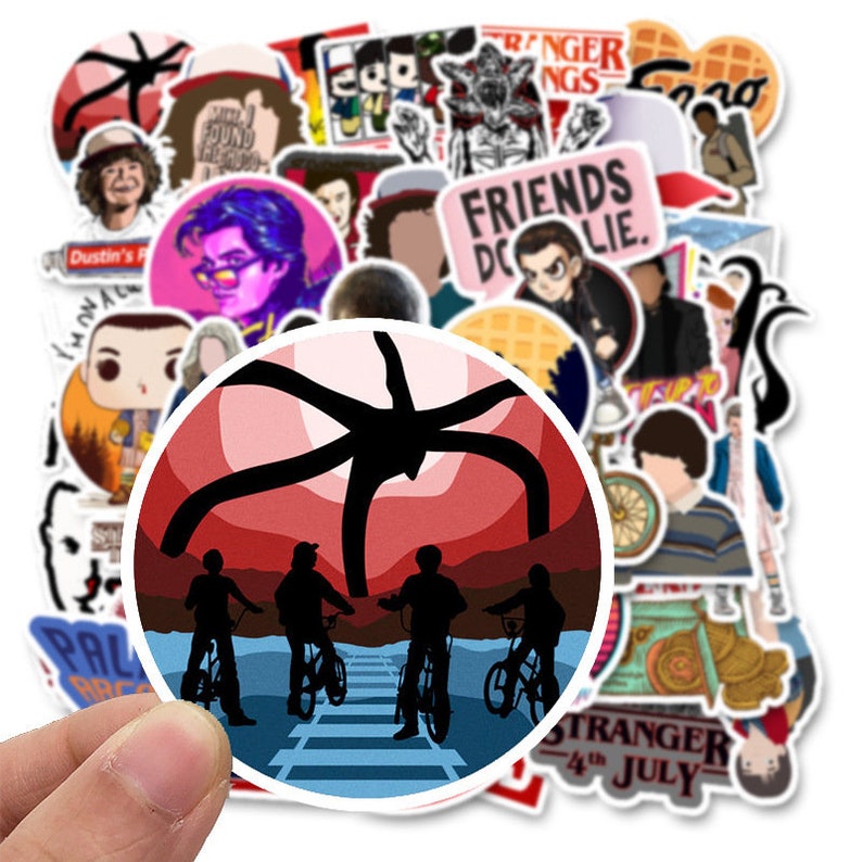 50pcs Stranger Things Sticker Packwaterproof Sticker Set For Etsy