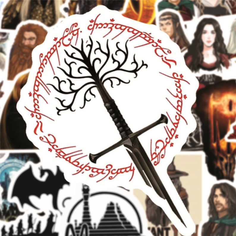 50pcs The Lord of the Rings Sticker Pack For Laptop Water | Etsy
