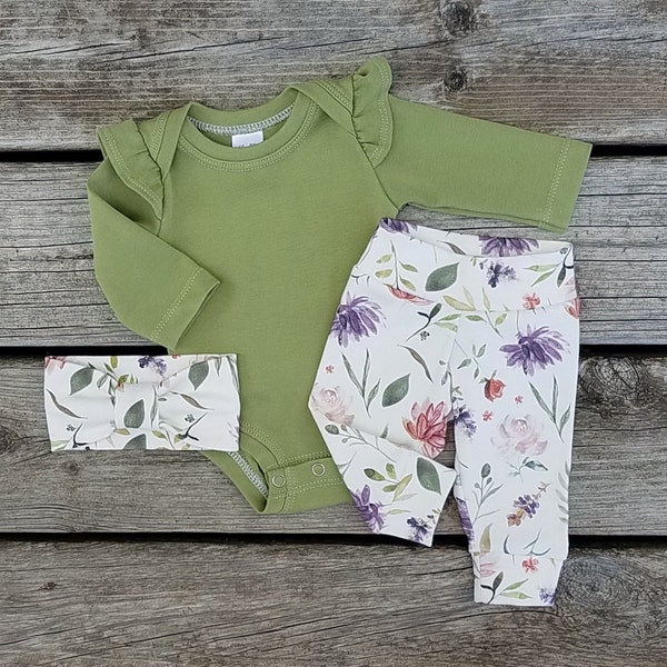 Olive Green Baby Clothes - Etsy
