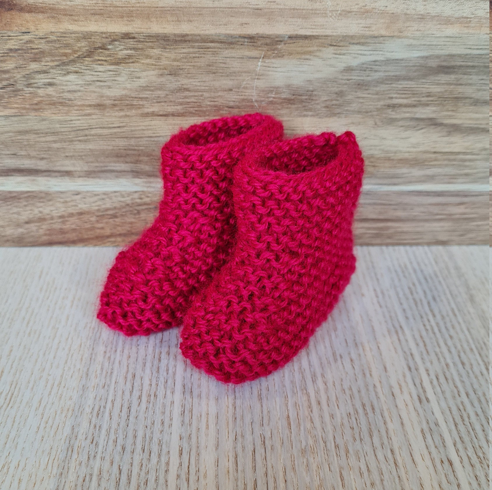 Bright Colourful Baby Booties - Various Rainbow Colours - Hand-knitted ...