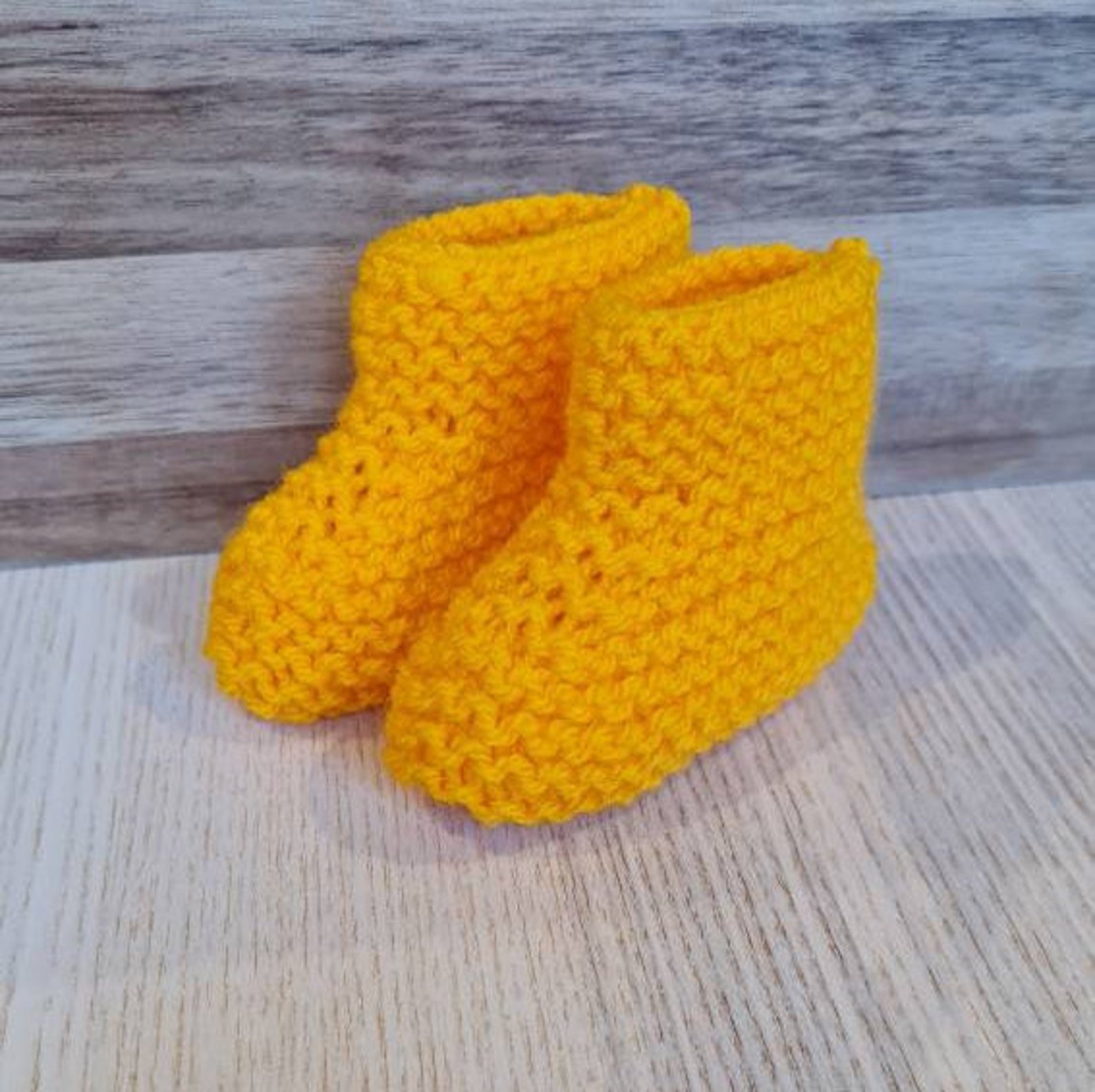 Bright Colourful Baby Booties - Various Rainbow Colours - Hand-knitted ...