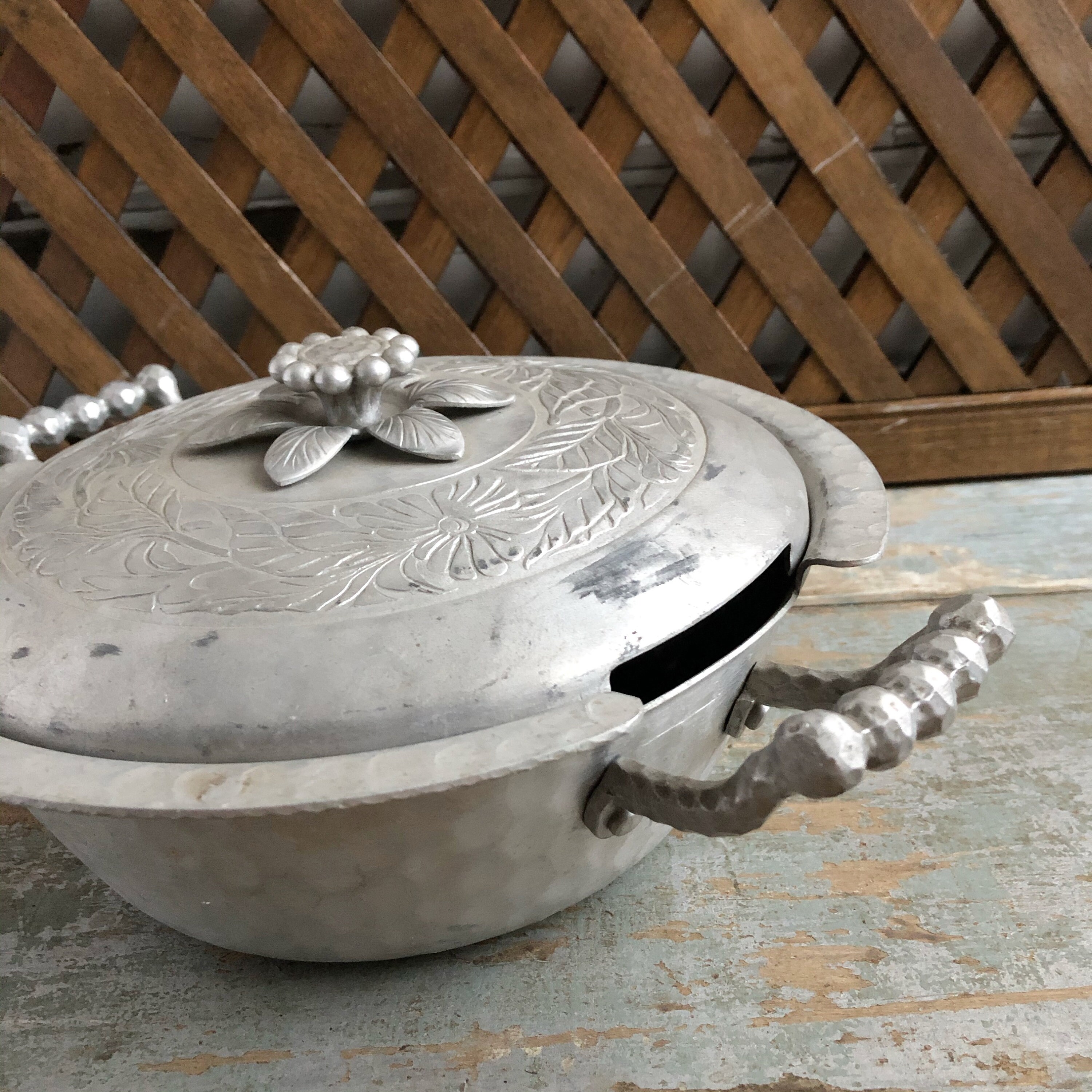 Vintage Aluminum Covered Dish With Handles - Etsy