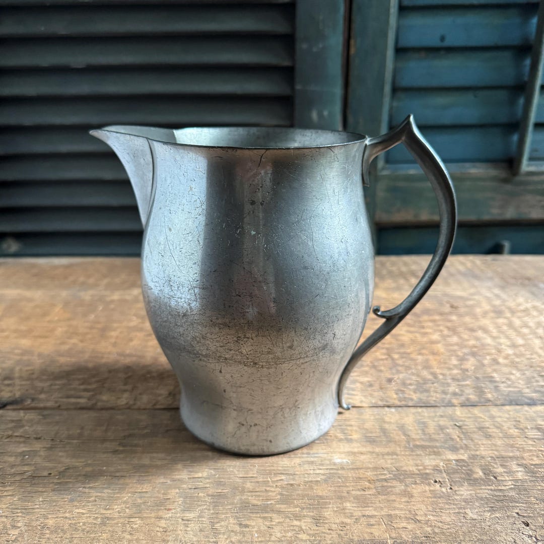 Vintage Revere Pewter Water Pitcher – Tavern Style Vase, Benedict 411 ...