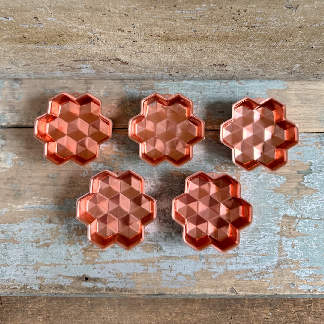 Set of 5 Copper Colored Molds Arts and Crafts - Etsy