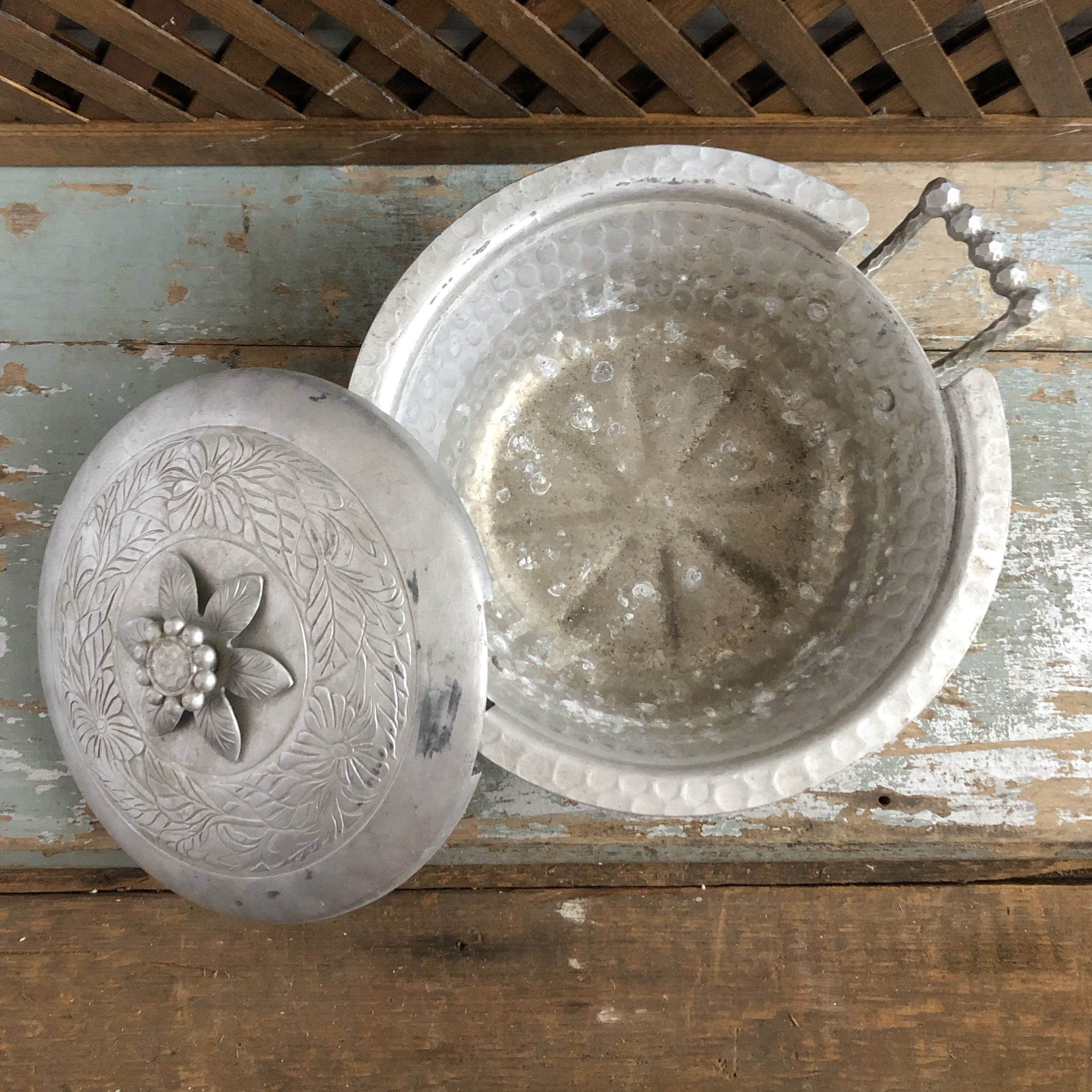 Vintage Aluminum Covered Dish With Handles - Etsy