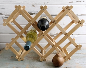 Table Top Wine Rack - Etsy