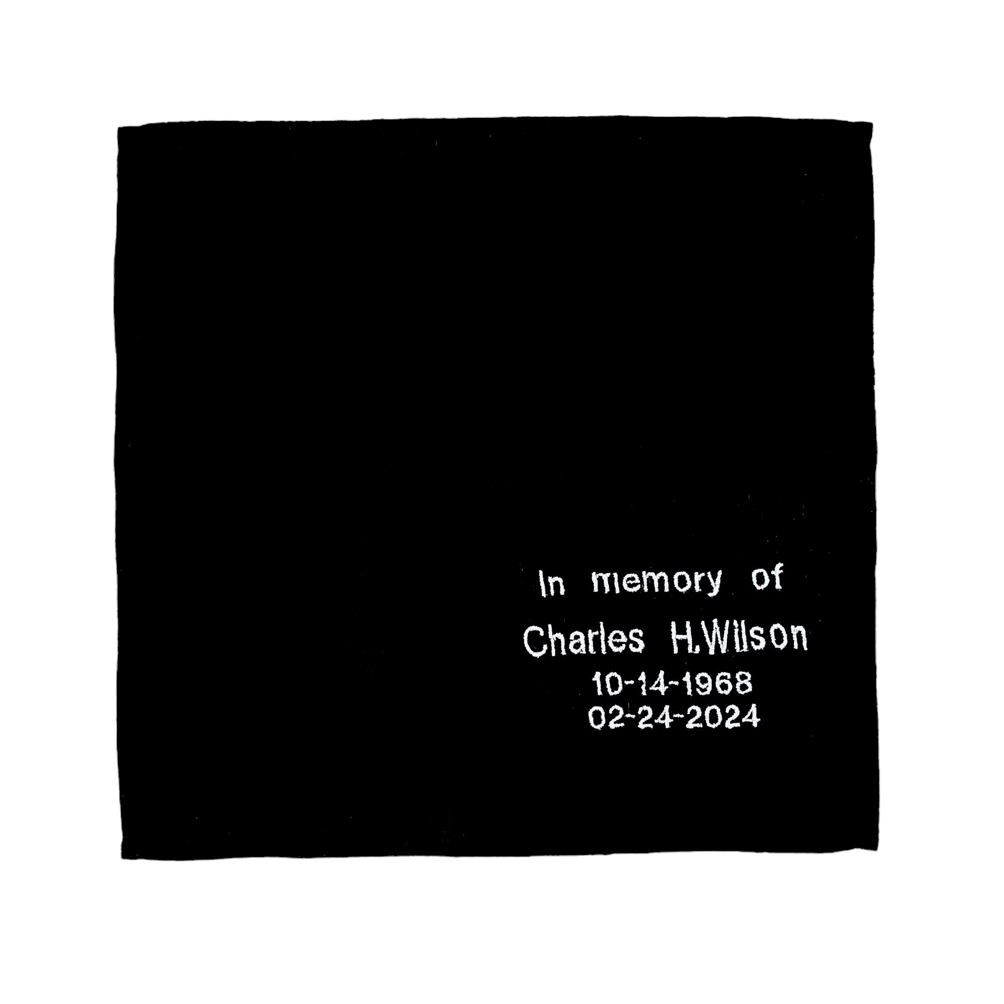 In Loving Memory Handkerchief Custom Embroidered/ Commemorative ...