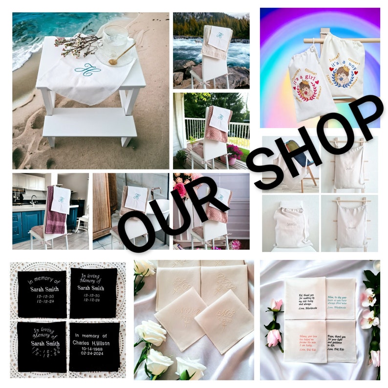 Personalized Cloth Dinner Napkins Linen Set Custom Monogram Embroidered ...