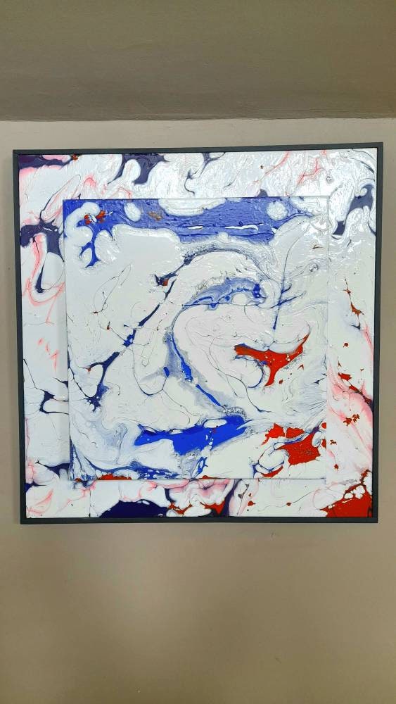 Double Layer 3D Abstract Painting - Etsy