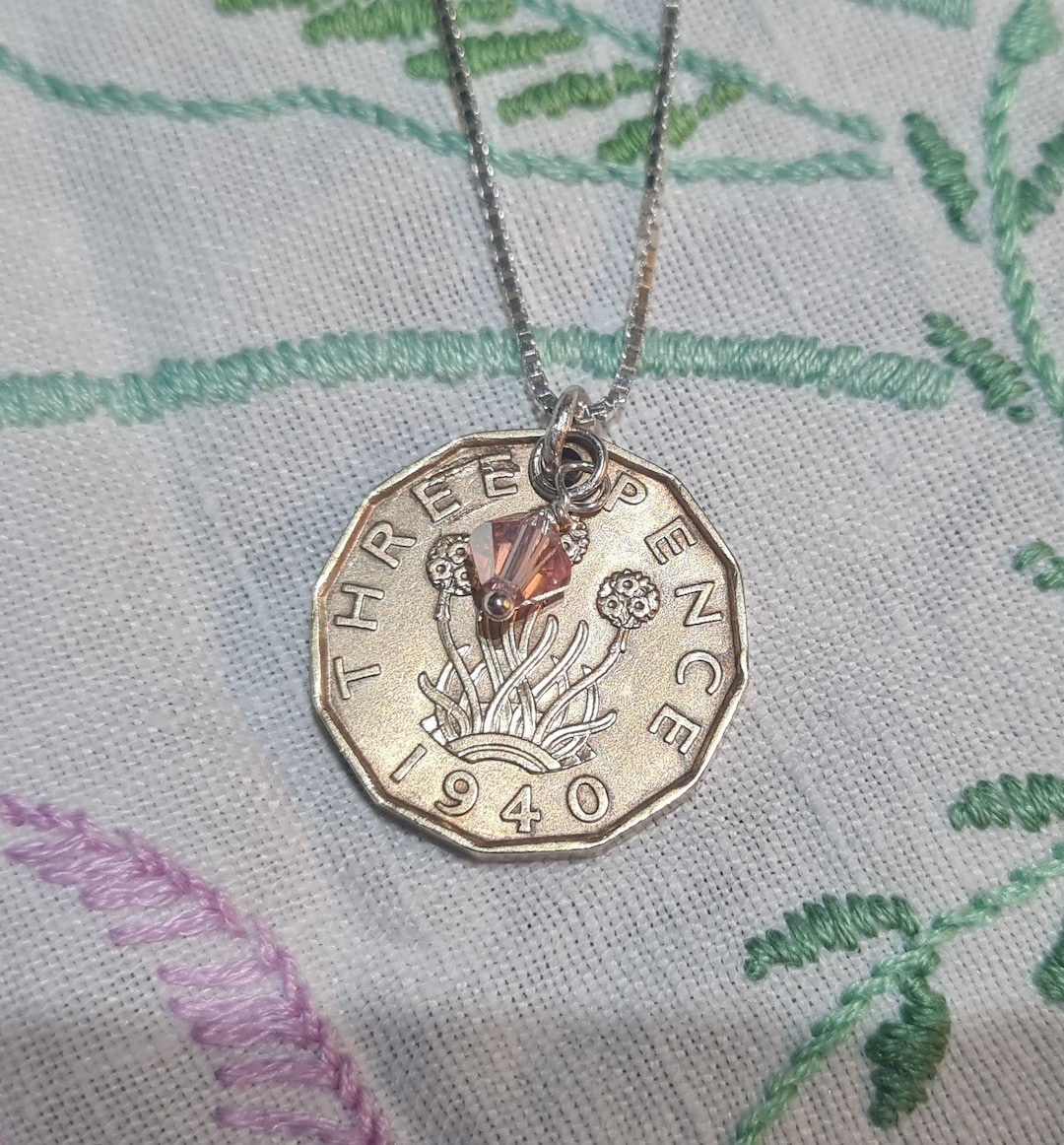 Handmade Original British 1940 Threepence Thruppence vintage - Etsy France