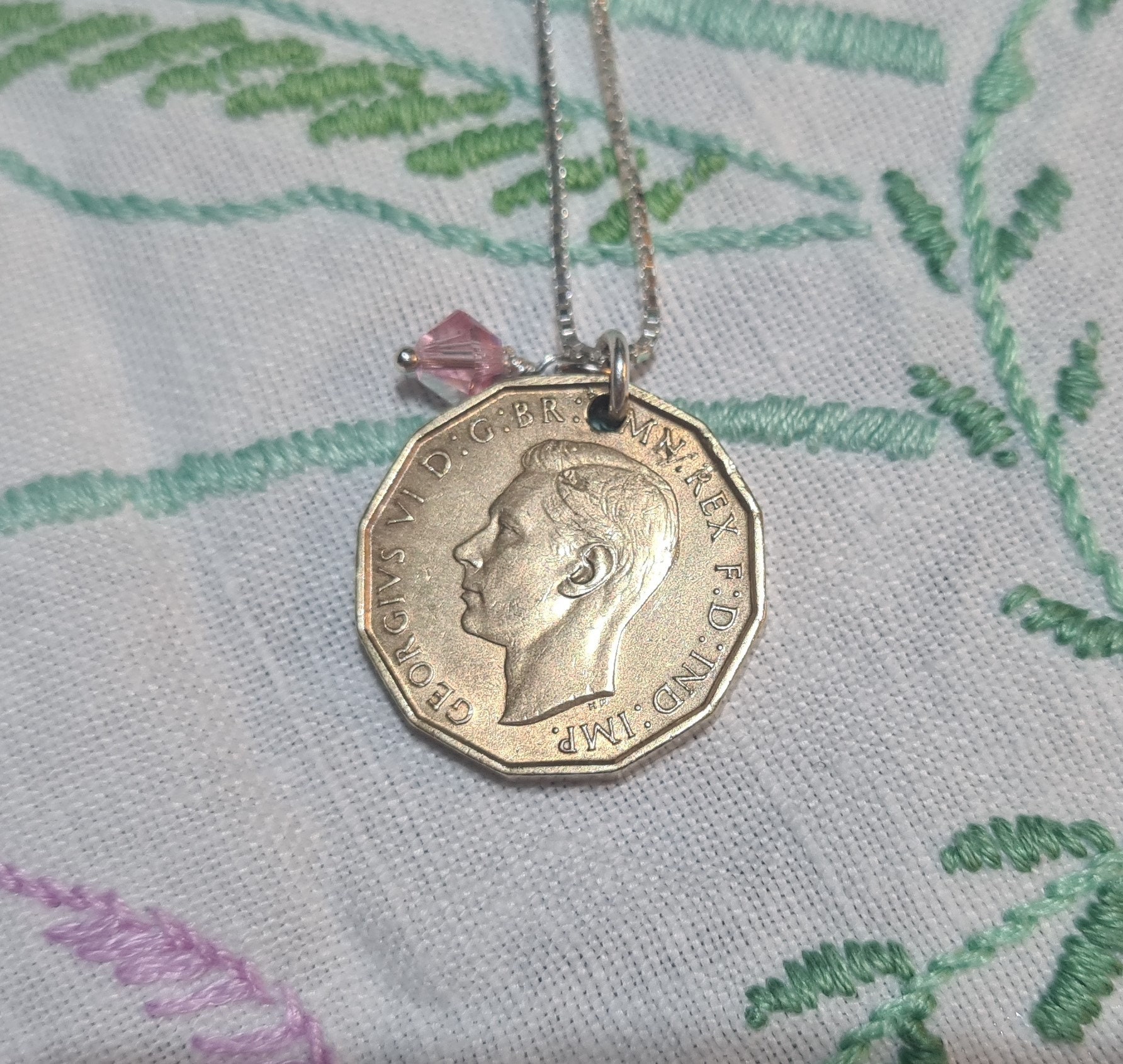 Handmade Original British 1940 Threepence Thruppence vintage - Etsy France