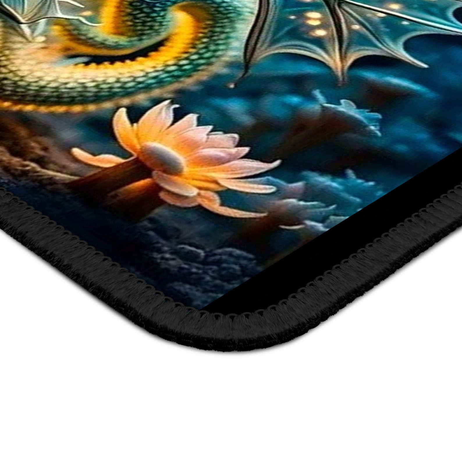 Gaming Mouse Pad, Glass Dragon, Dragon Mouse Pad, Beautiful Artwork ...
