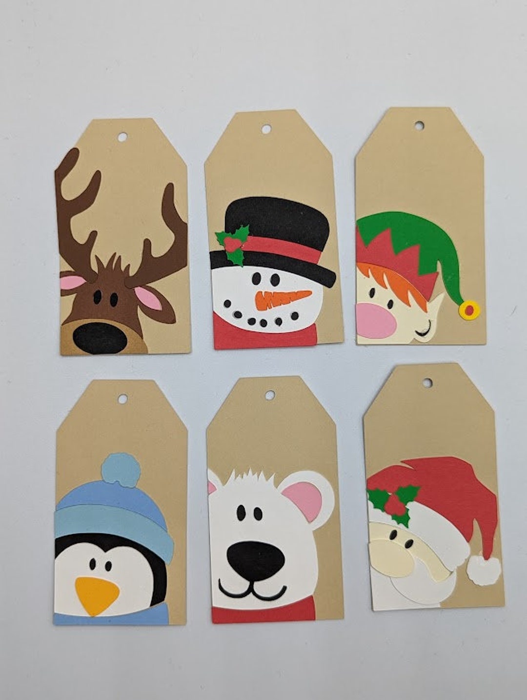 Christmas Character Gift Tags - Etsy