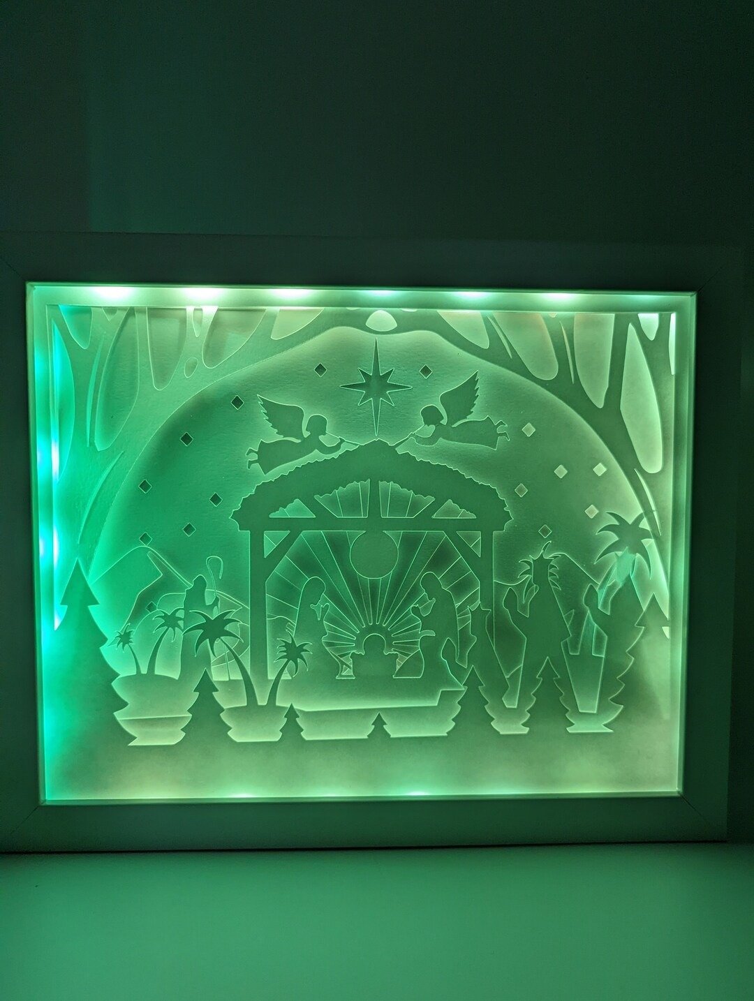 Nativity Light Box - Etsy