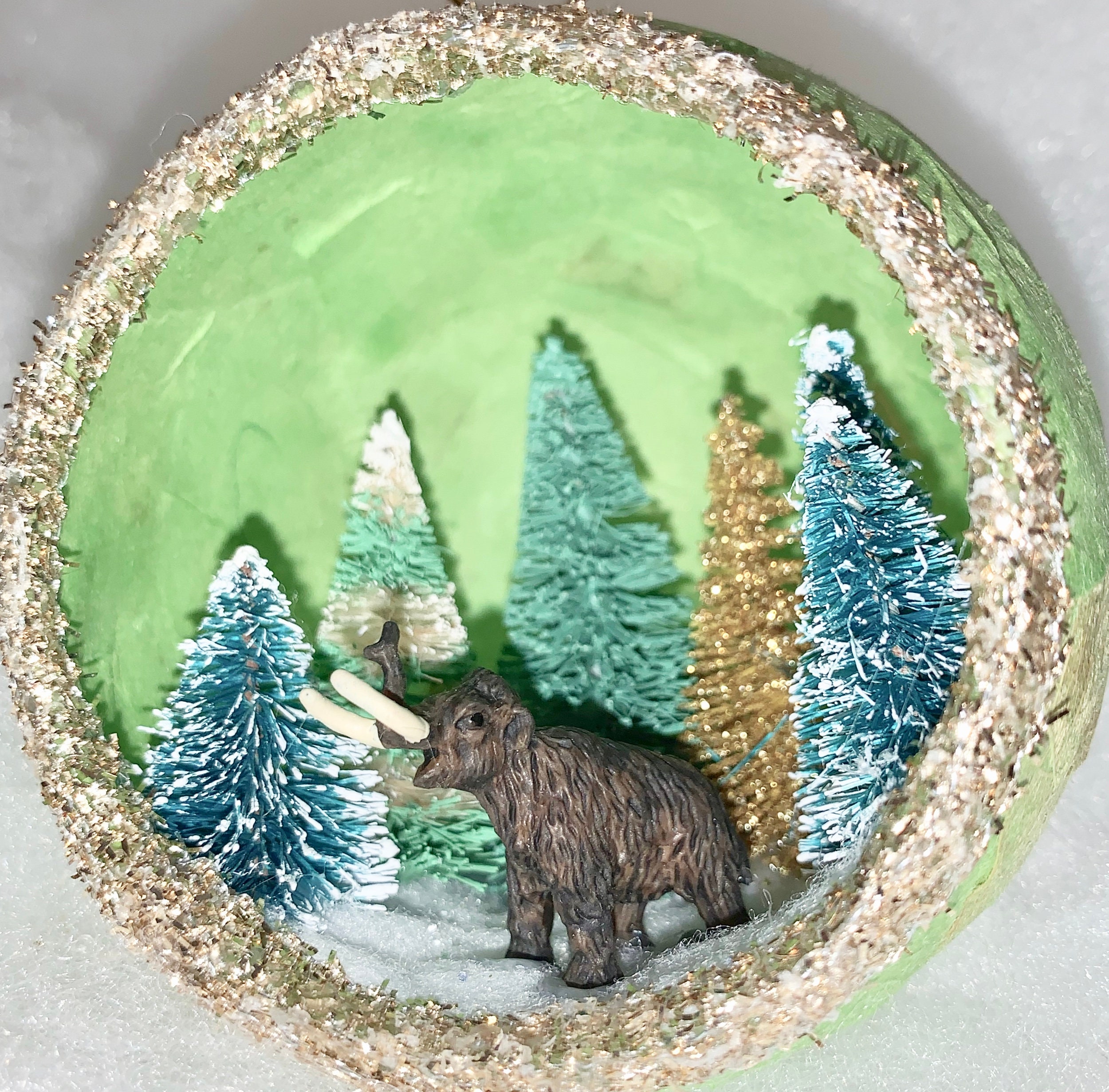 Handmade Mastodon Ornament, Wooly Mammoth Ornament, Mastodon Christmas ...