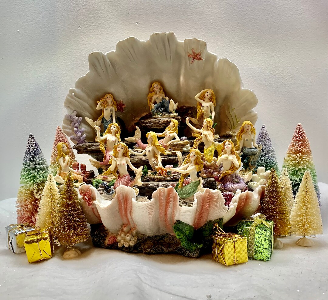 Miniature Mermaid Figurine, Mermaid Gift, Mermaid Fairy Garden, Pretty ...