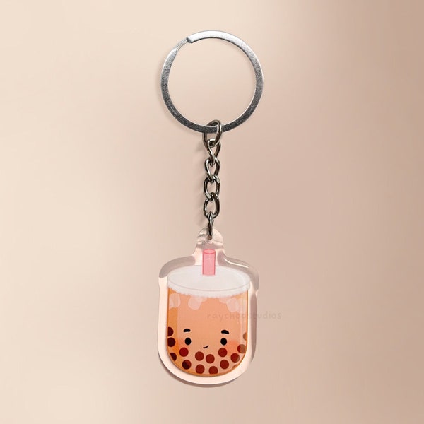 Bubble Tea Keychain - Etsy UK