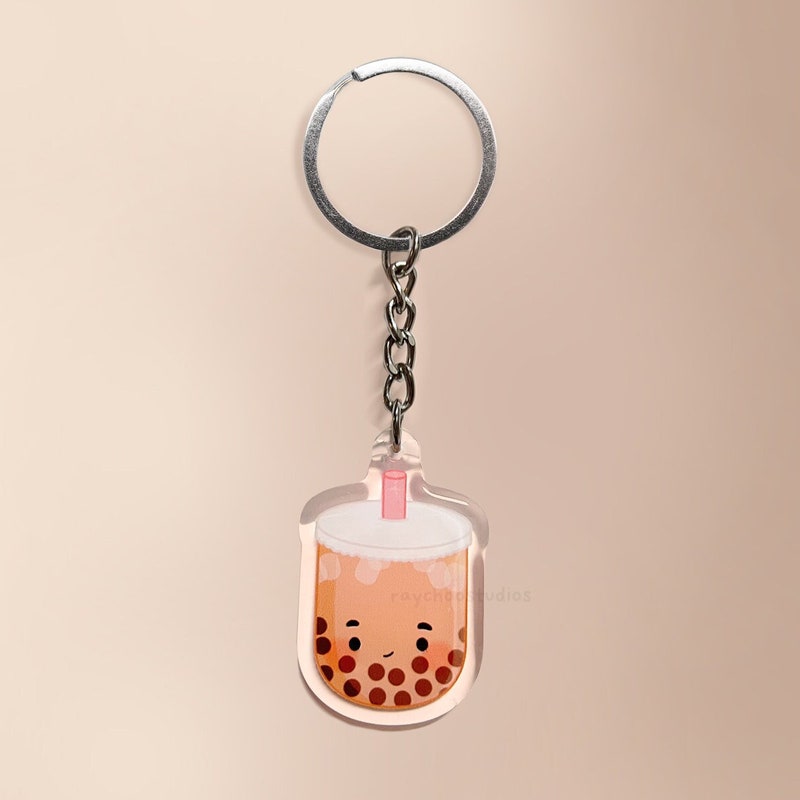 Bubble Tea Keychain - Etsy UK