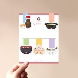 Miso Soup Magnetic Bookmark | Cute Asian Food, Japanese Food, Cute Book ...