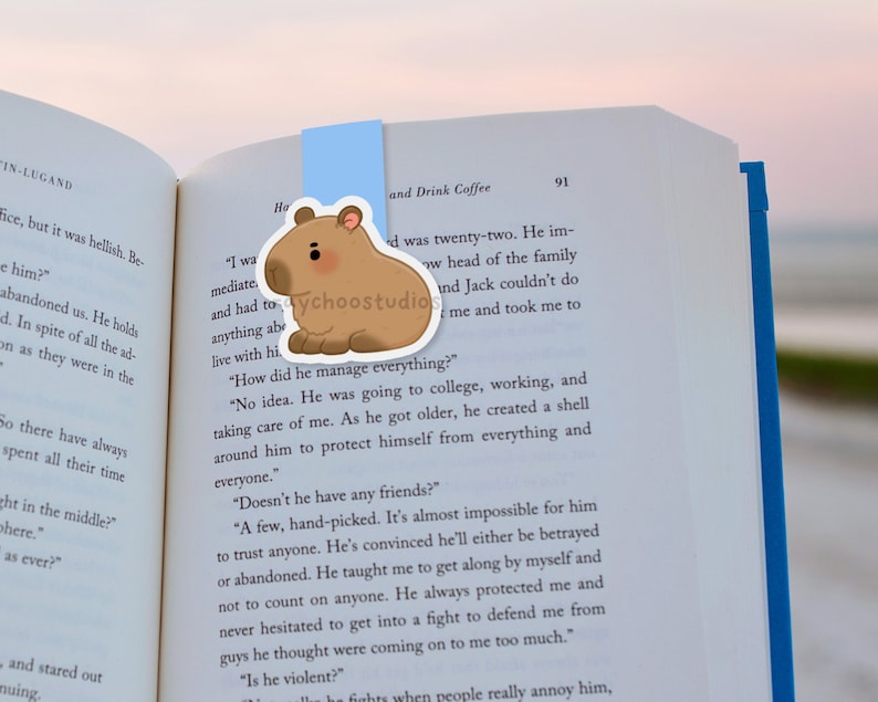 Capybara Magnetic Bookmark | Cute Capybara, Kawaii, Cute Book Mark ...