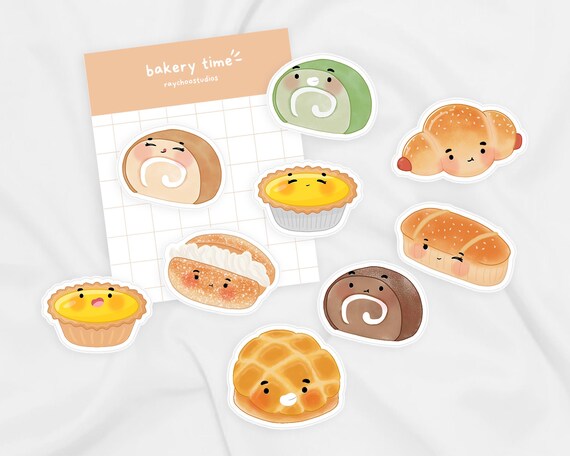 Asian Buns Sticker Pack Waterproof Sticker Flakes Chinese - Etsy