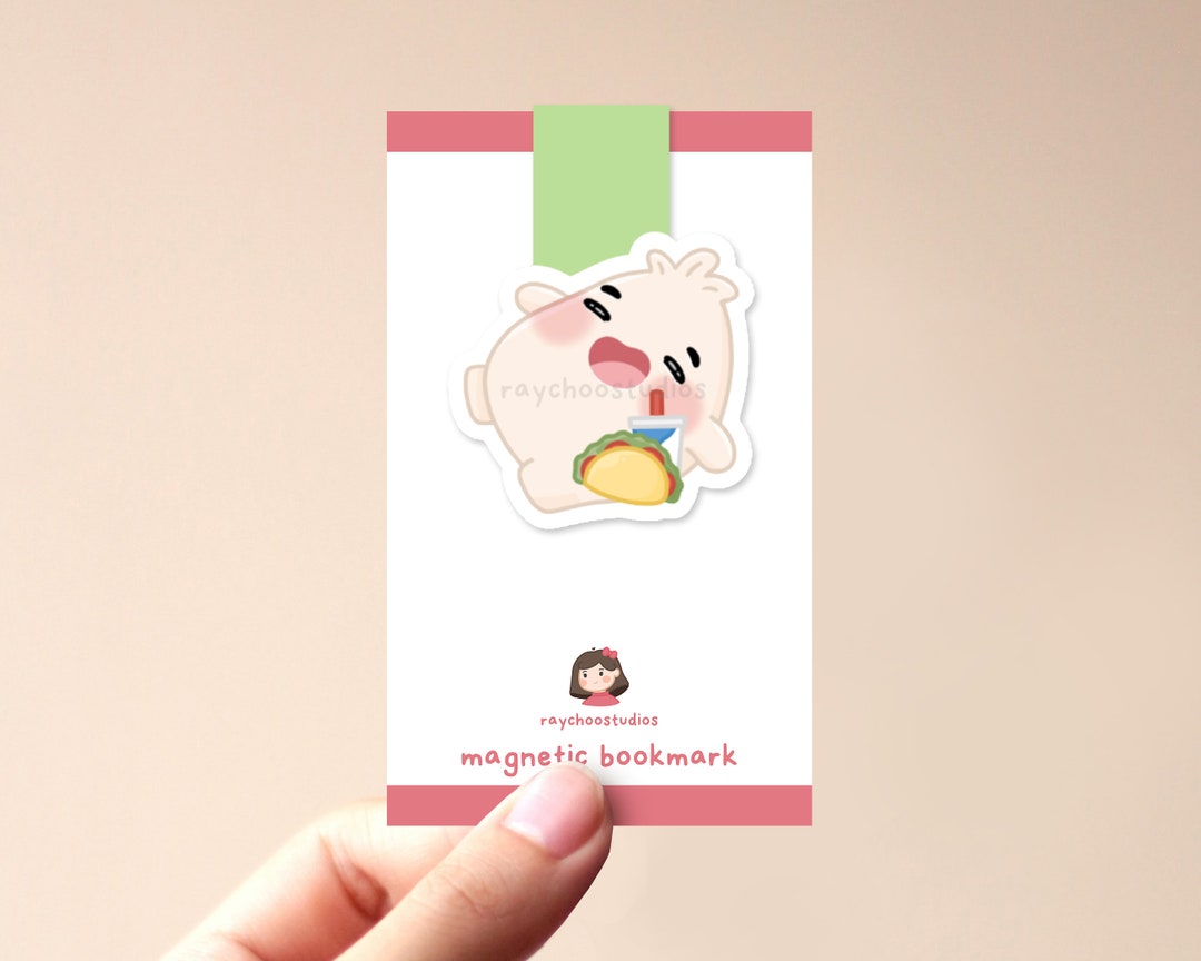 Chewy X Taco Magnetic Bookmark | Cute Asian Food, Kawaii Dumpling, Cute ...