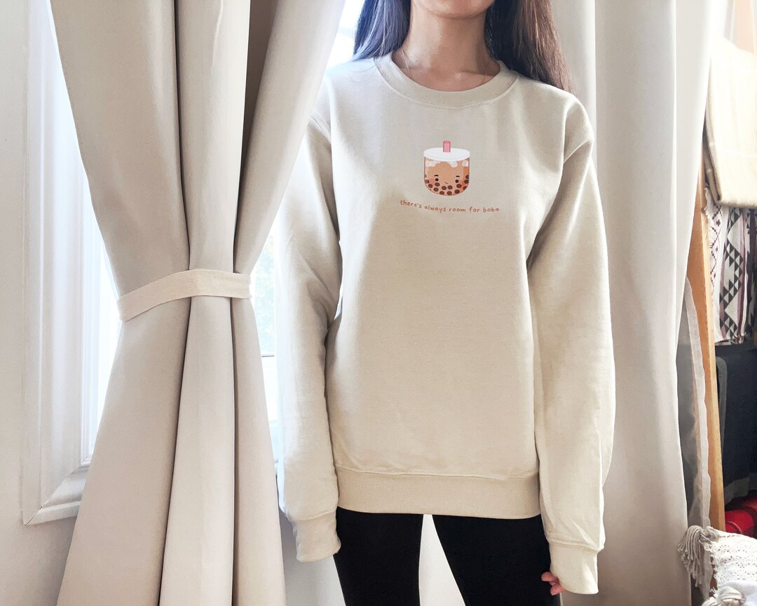 Boba Crewneck Boba Sweater, Bubble Tea Sweater, Bbt Sweater, Cute Cozy ...