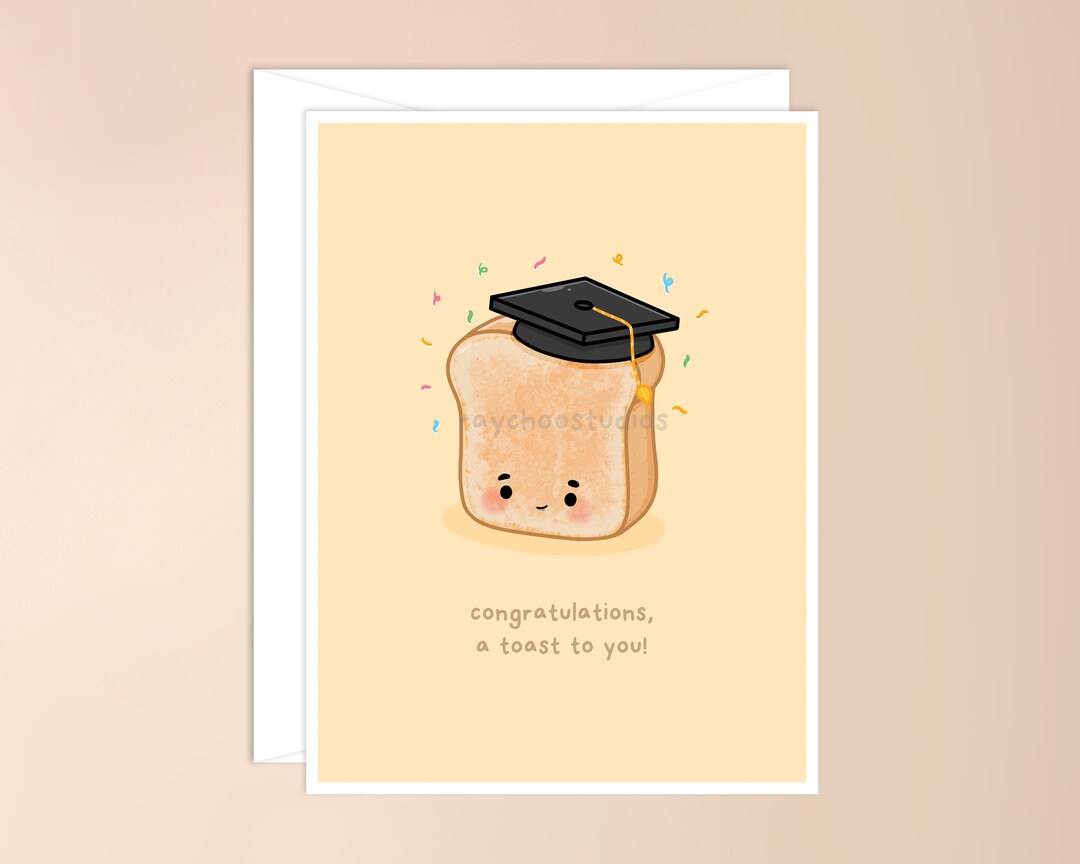 Congratulations, A Toast to You Graduation Card | Cute Graduation Card ...