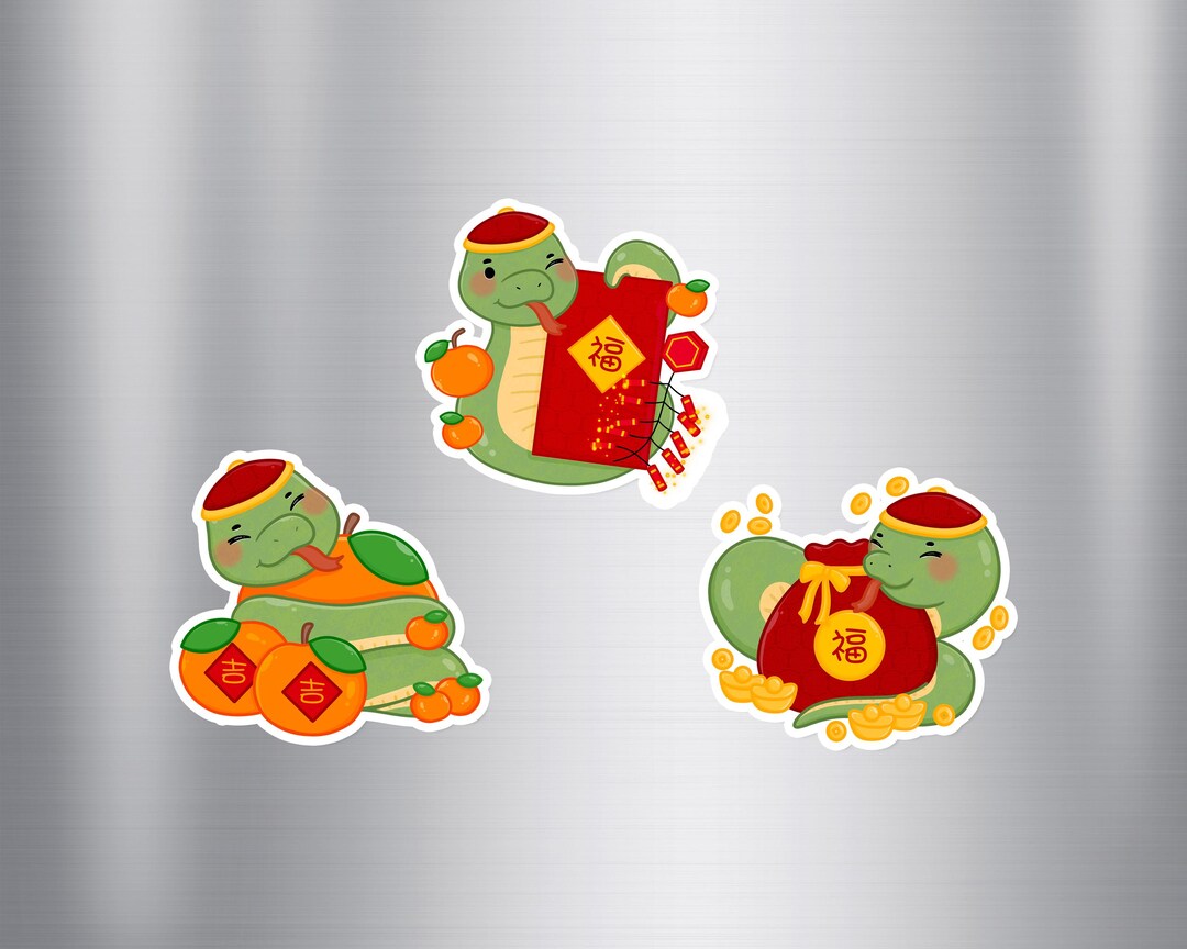 Lunar New Year Snake Magnets | Cute Snake Magnets, Lunar New Year ...