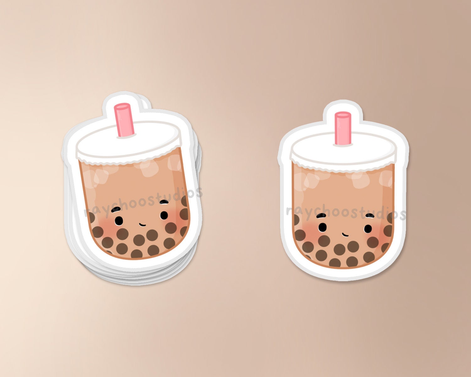 Milk Tea Boba Sticker | Bubble Tea Sticker, Asian Drink Sticker, Asian ...