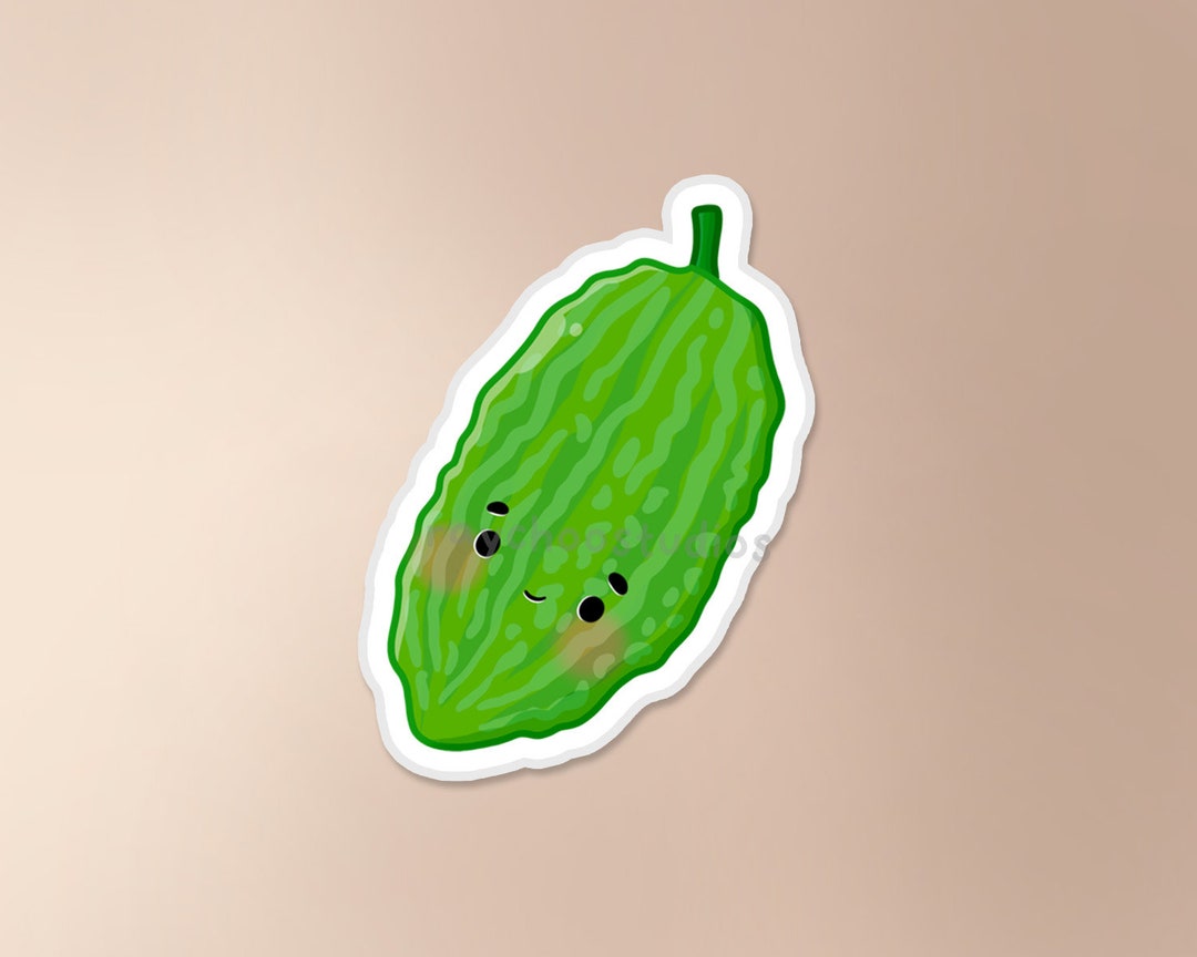 Bitter Melon Sticker | Cute Bitter Melon Sticker, Food Sticker ...