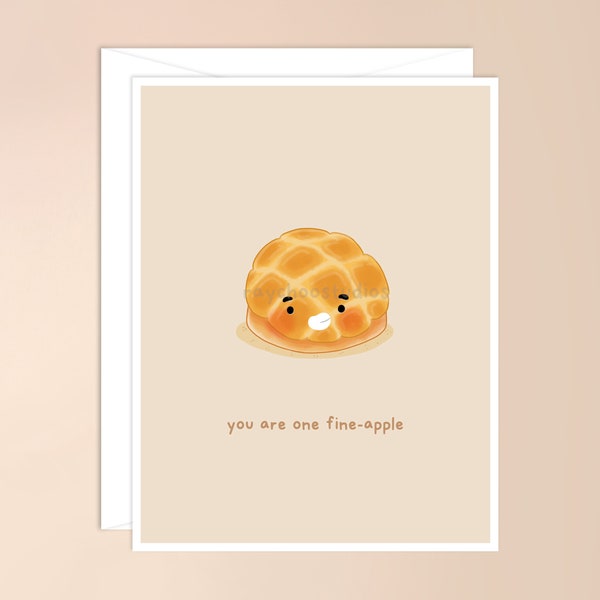 Apple Pun Card - Etsy