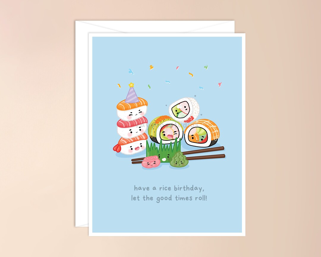 Have a Rice Birthday, Let the Good Times Roll Birthday Card | Cute ...