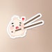 Chewy X Chopsticks Sticker | Chopsticks Sticker, Asian Sticker, Asian ...