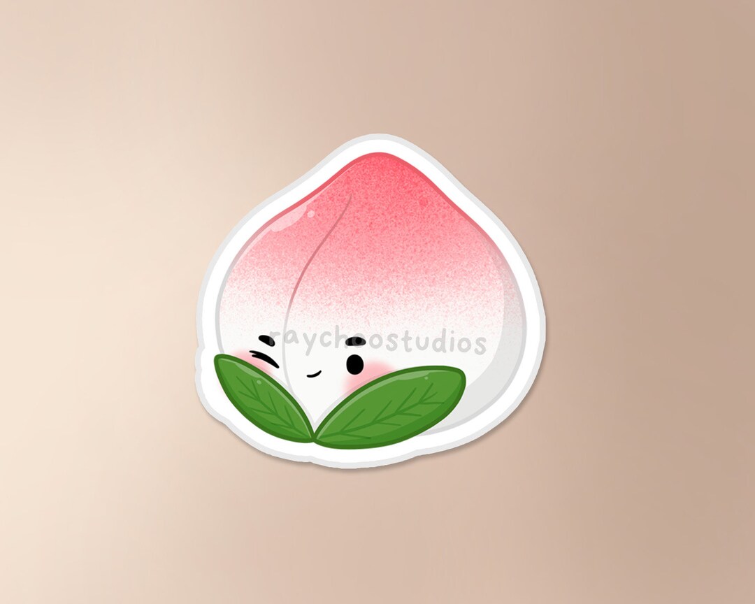 Longevity Bun Sticker | Cute Bao Sticker, Food Sticker, Waterproof ...