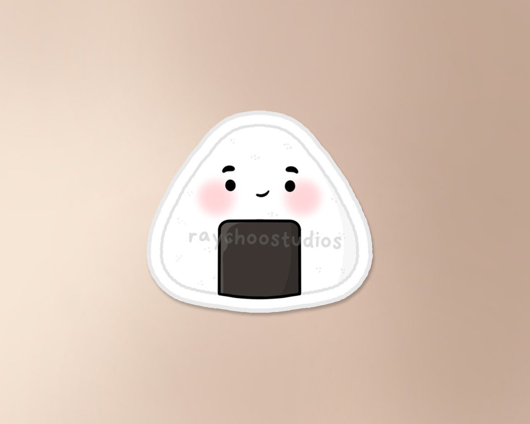 Onigiri Sticker | Rice Sticker, Sushi Sticker, Asian Food Sticker, Food ...