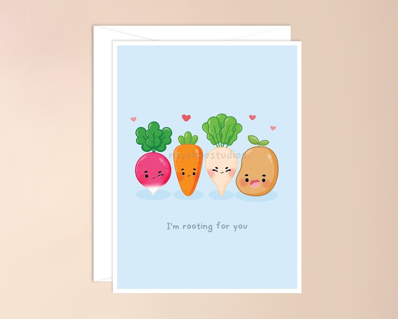 I'm Rooting for You Card | Cute Encouragement Card, Encouraging Card ...