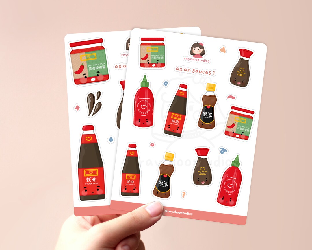 Asian Sauces 1 Sticker Sheets Planner Bullet Journal Bujo Kawaii ...