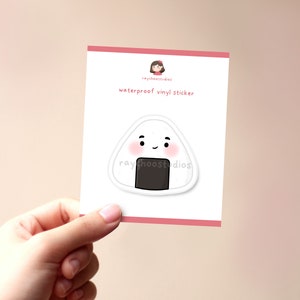 Onigiri Sticker | Rice Sticker, Sushi Sticker, Asian Food Sticker, Food ...