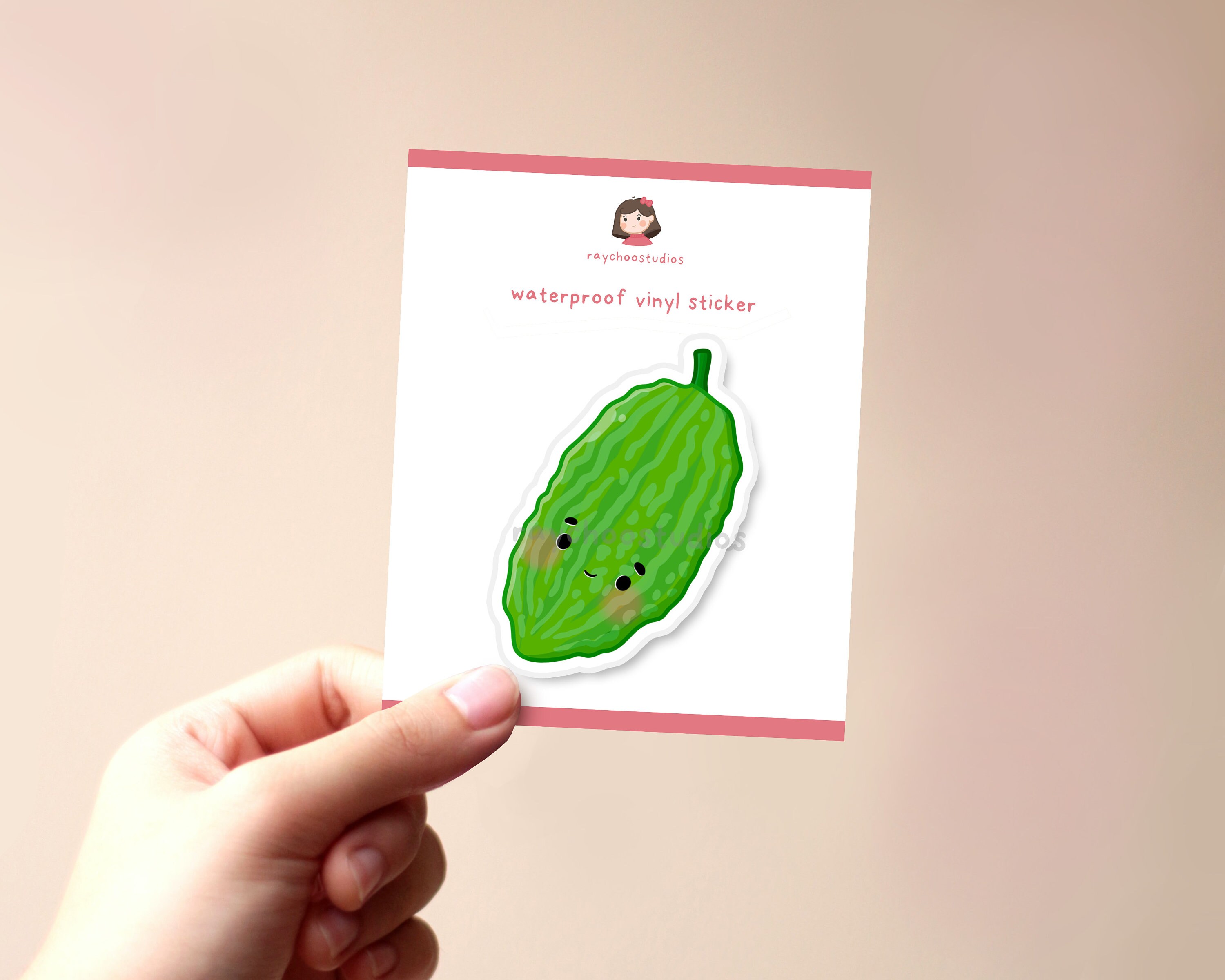 Bitter Melon Sticker | Cute Bitter Melon Sticker, Food Sticker ...