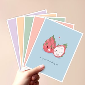 I'll Never Lychee Go Greeting Card | Cute Asian Food, Kawaii Asian Pun ...