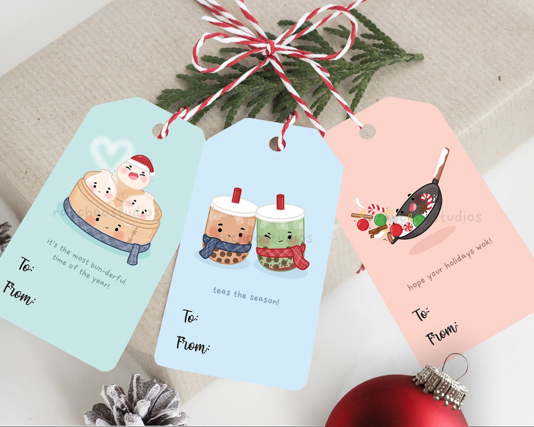 Christmas Gift Tags Cute Christmas Gift Tags With String - Etsy