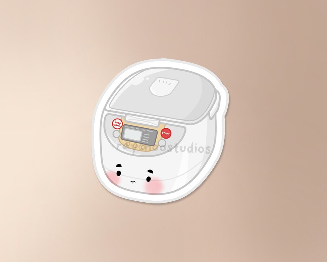 Rice Cooker Sticker | Asian Sticker, Asian Food Sticker, Food Sticker ...