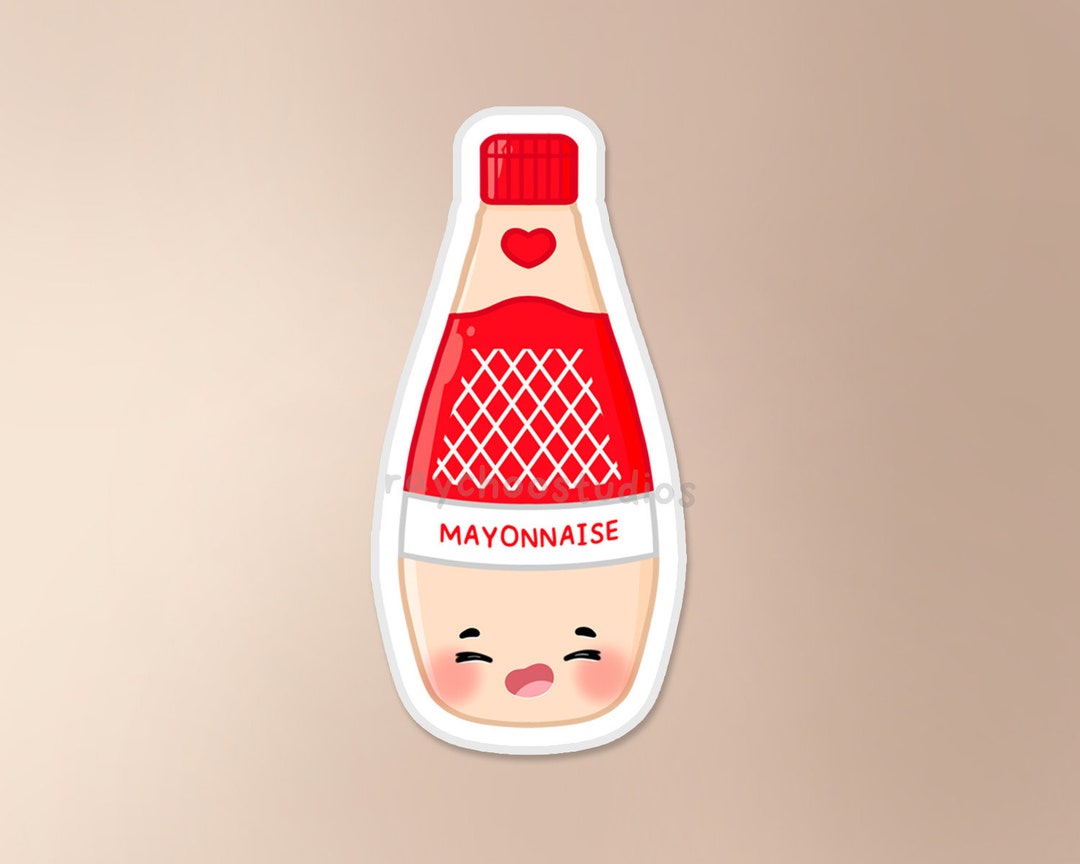Kewpie Mayo Sticker | Sauce Sticker, Asian Food Sticker, Food Sticker ...