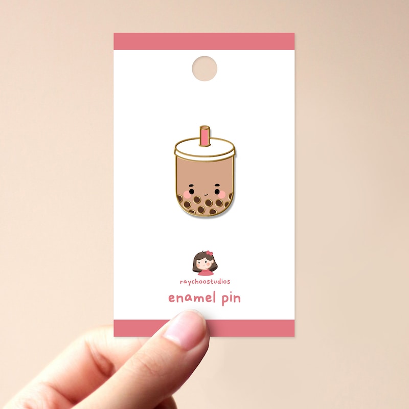 Bubble Tea Enamel Pin - Etsy