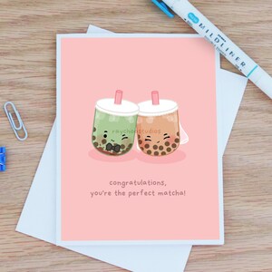 Congratulations You're the Perfect Matcha Wedding Card - Etsy